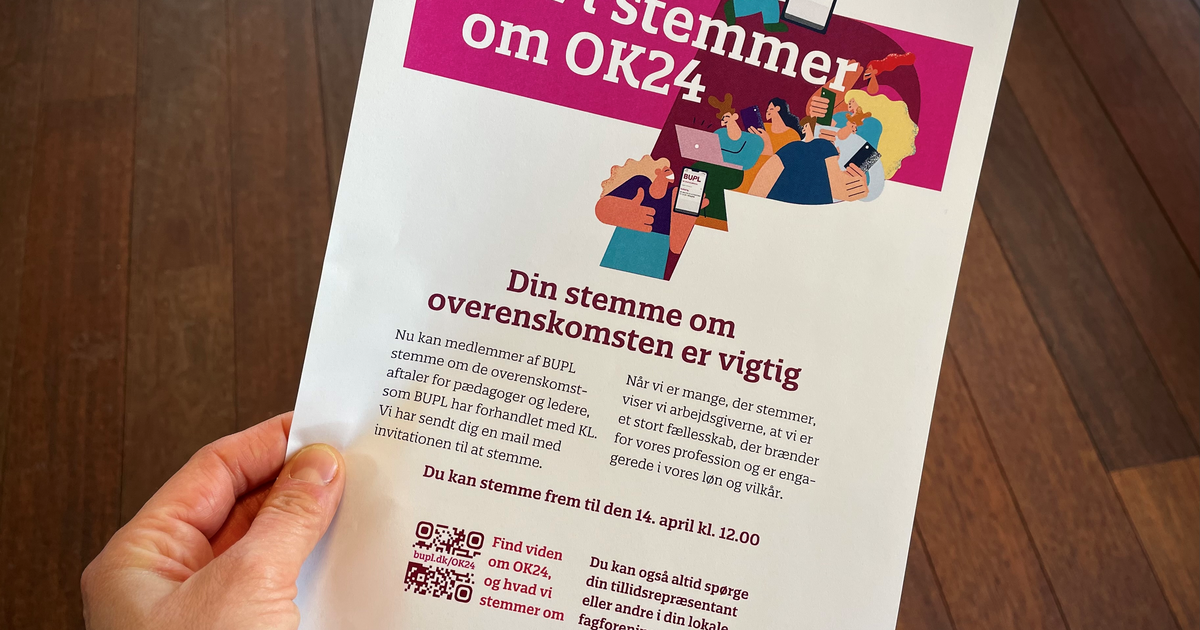 Hent plakaten: Vi stemmer om OK24 | BUPL